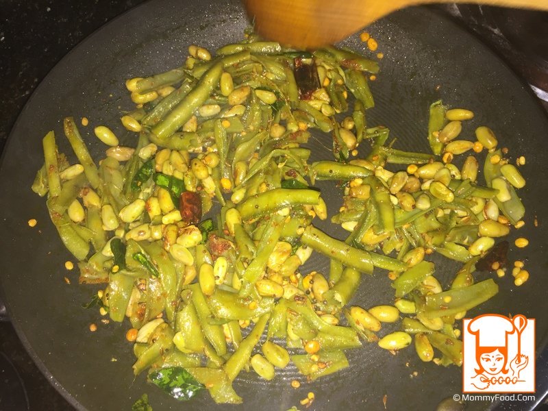 Chikkudikaya Vepudu - Step By Step Recipe In Pictures | MommyFood.Com