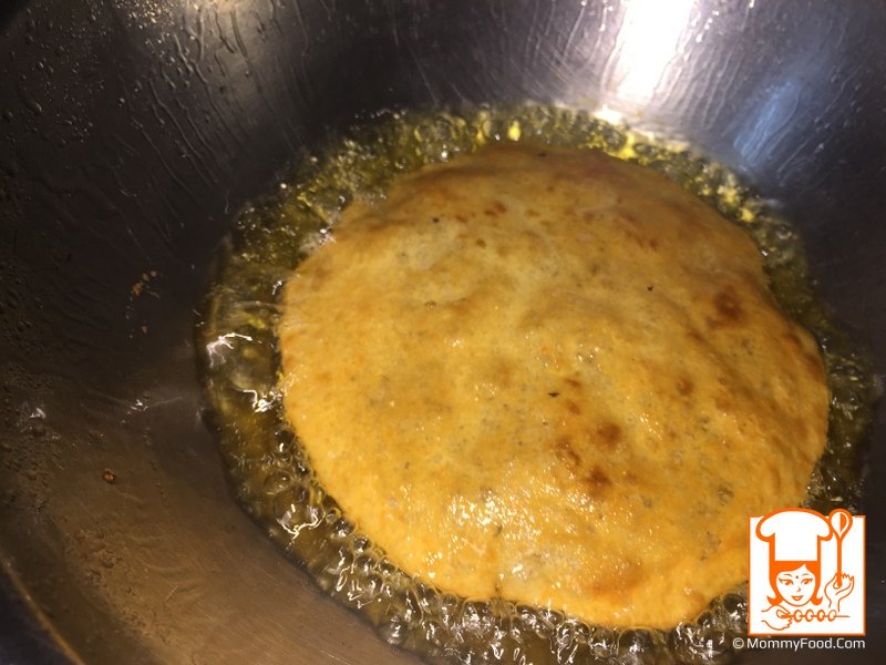 Stuffed Sweet Poori - Step By Step Recipe In Pictures | MommyFood.Com