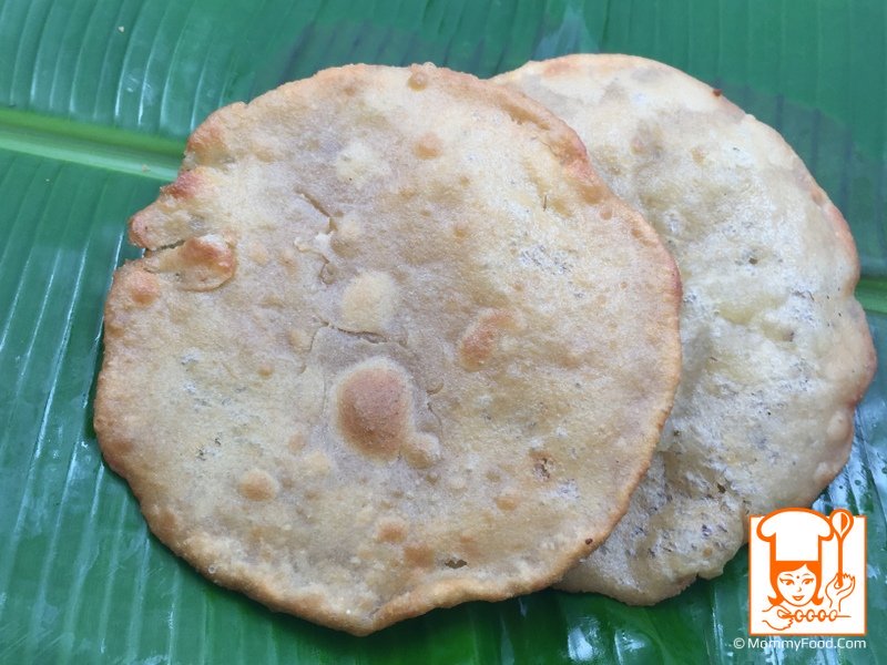 Stuffed Sweet Poori - Step By Step Recipe In Pictures | MommyFood.Com