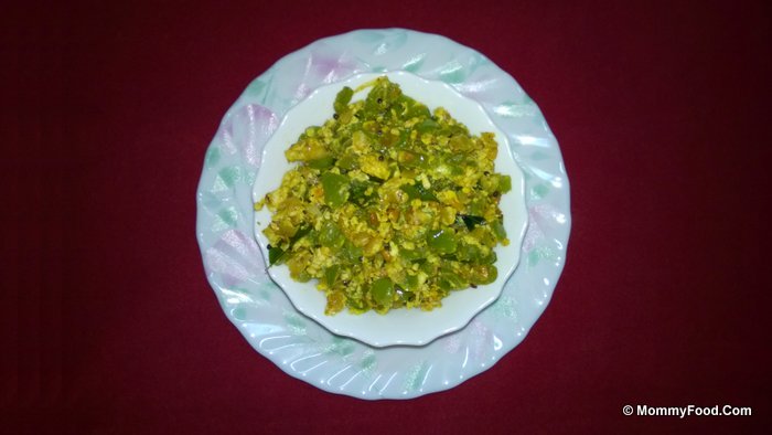 Egg Capsicum Curry - Step By Step Recipe In Pictures | MommyFood.Com